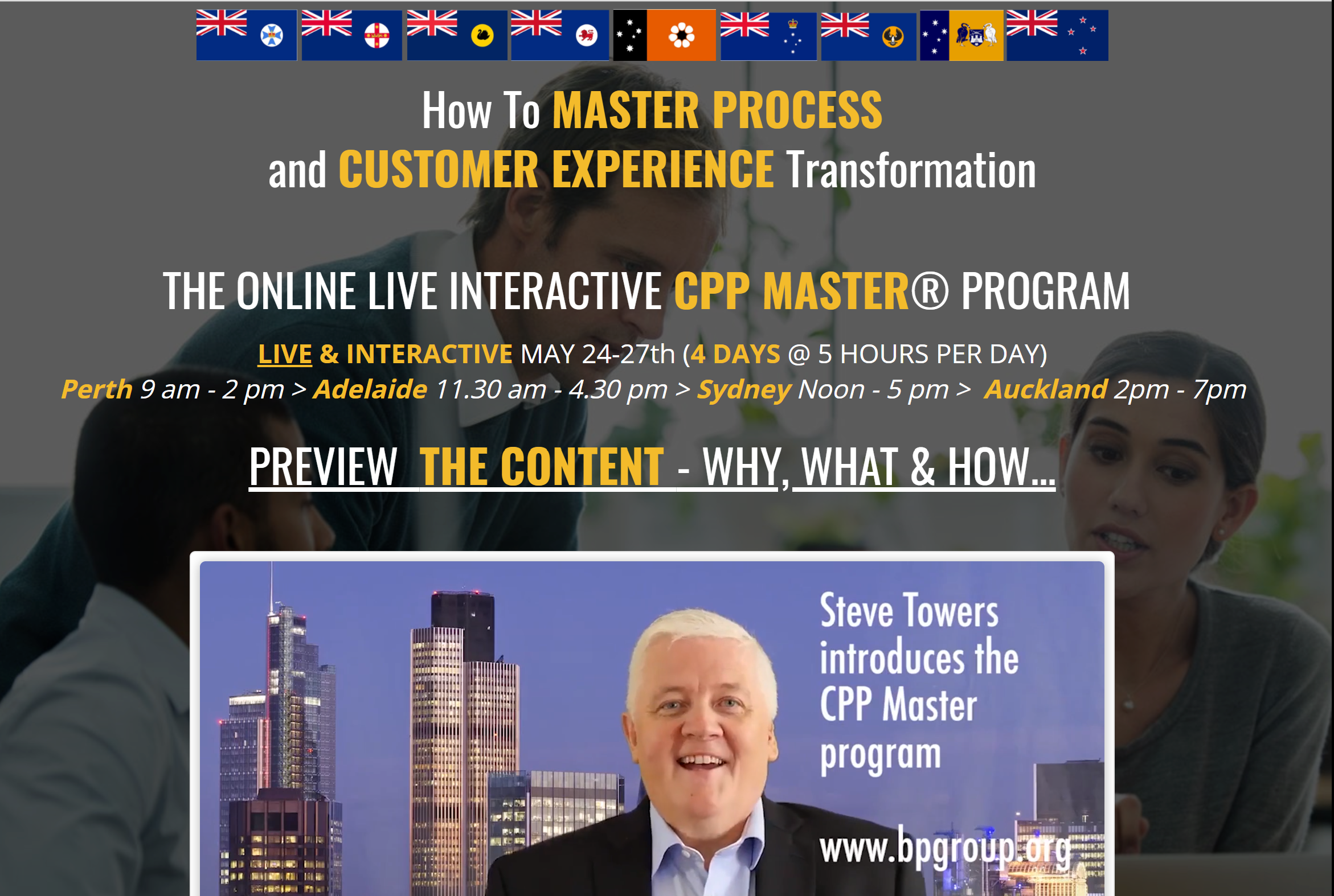 CPP Master - 4 Days Online - ANZ